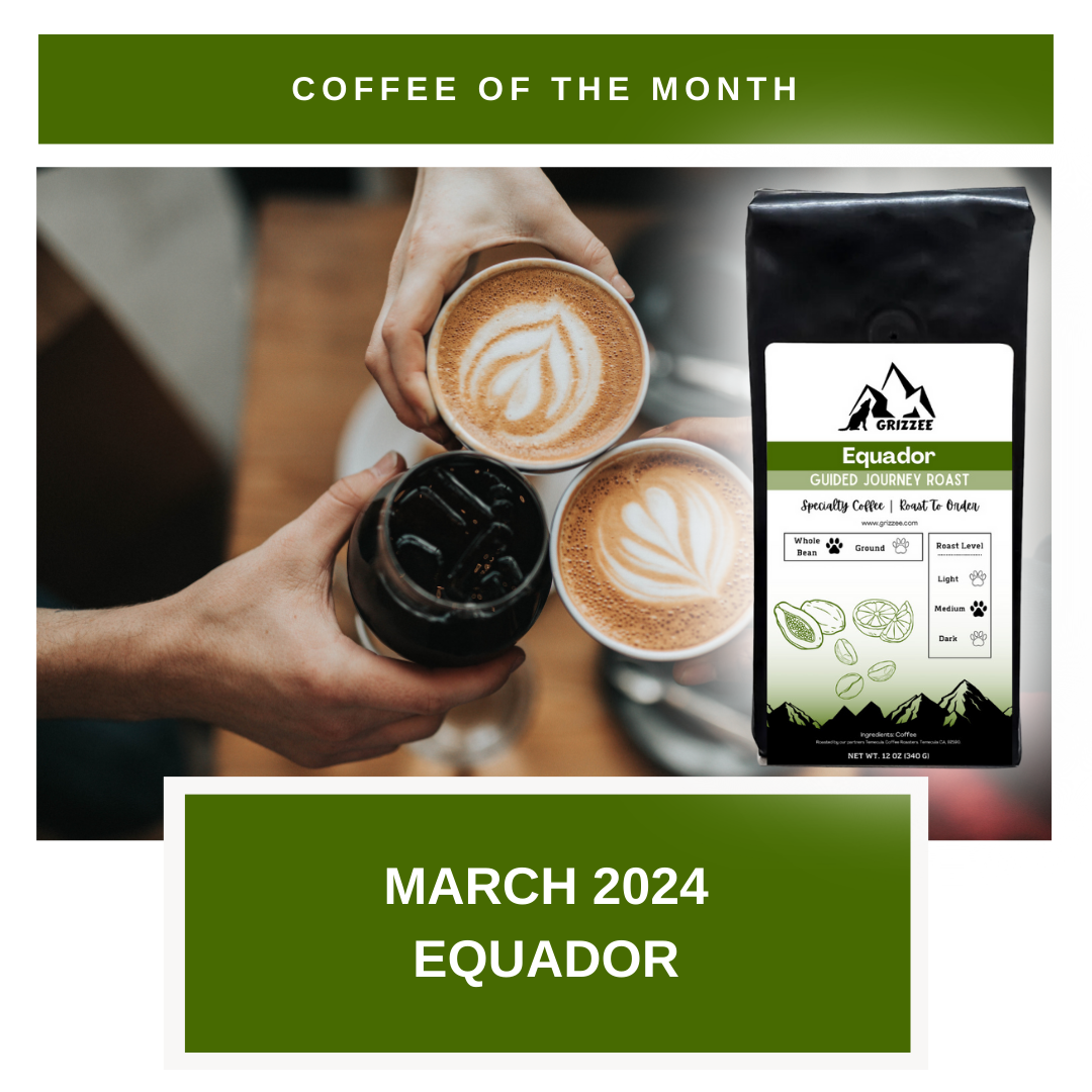 March 2024 - Guided Journey, Coffee of the Month - Grizzee